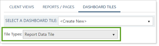 Client Views - Dashboard Tiles