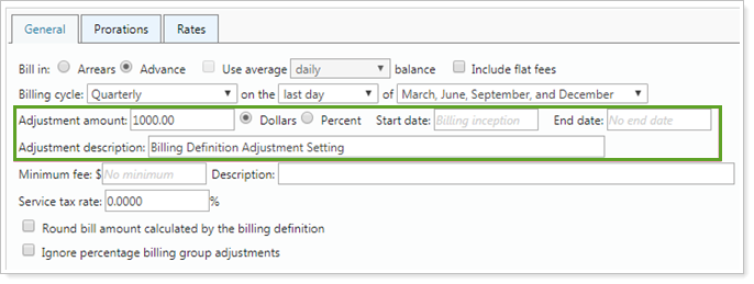 Impact of Changing Billing Definition and Billing Statement Settings