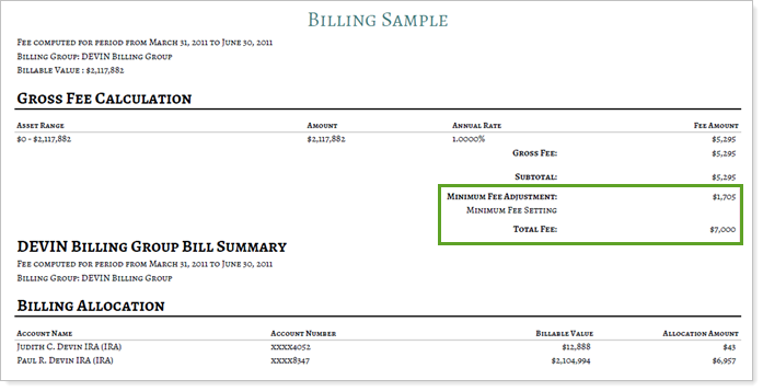 Impact of Changing Billing Definition and Billing Statement Settings